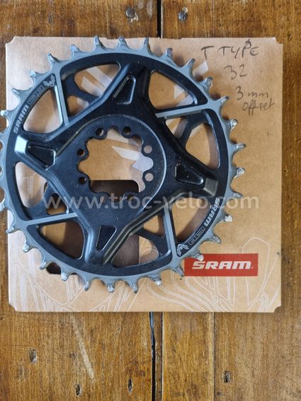 Plateau sram 32 dents xo 3mm offset - SRAM - 26150 - Troc Vélo