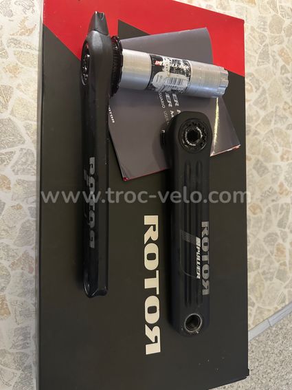 Pédalier capteur de puissance Rotor - ROTOR - 45300 - Troc Vélo