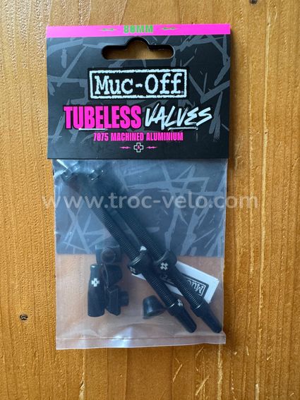 Valves tubeless Muc-off 80mm - MUC OFF - 73220 - Troc Vélo