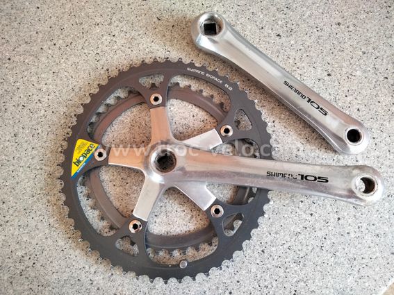 pédalier shimano 105 biopace - SHIMANO - 39570 - Troc Vélo